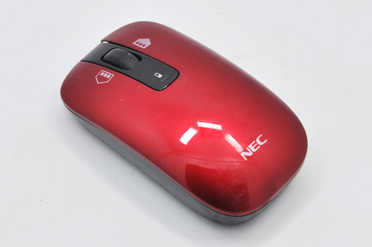 NEC笔记本电脑无线激光鼠标MG-1132纯白色MM最爱无光 省电 瓷面 LaVie s 2.4G Mouse-青州小熊