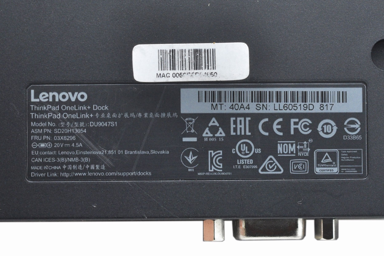 原装正品Lenovo Thinkpad onelink+ Dock 4K扩展坞2016款X1 S2 P40 DU9047S1 03X6296 ...