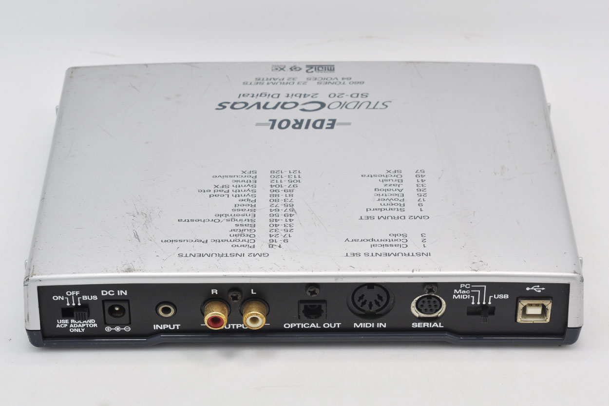 售完存档：罗兰Roland CAKEWALK EDIROL SD-20 音源模块 SD20音源USB接口效果器-青州小熊