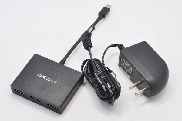 新到货StarTech.com MSTMDP123DP MiniDP to 3-Port DisplayPort DP MST Hub MiniDP转3 DP端口DP MST集线器-青州小熊