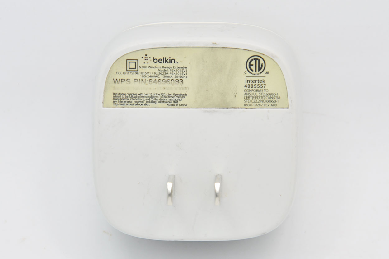 贝尔金Belkin N300 Wi-Fi F9K1015 300M 无线WIFI中继信号扩展器 无线简易扩展 信号放大器-青州小熊