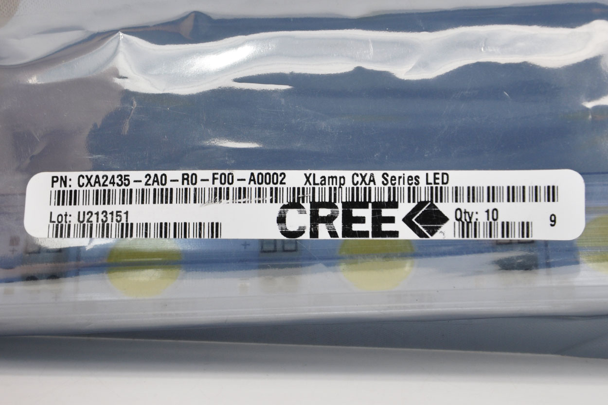 售完存档：原装正品美国科锐Cree XLamp CXA Series CXA2435 20W灯片 灯珠 15-36V 要加装风扇散热片才可以用 ...