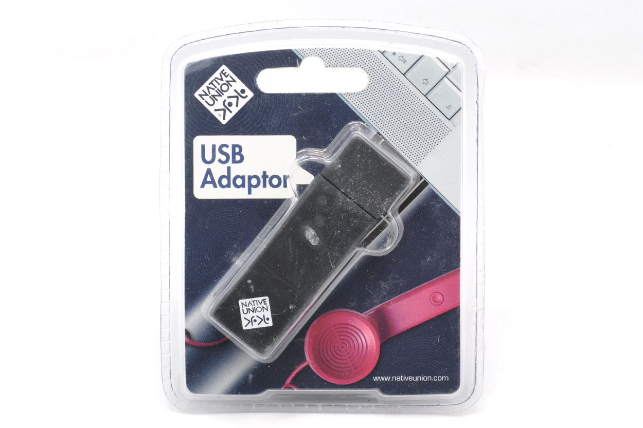 处理库存 原装正品Native Union USB 外置声卡台式机电脑笔记本连接耳机麦克风话筒Win MAC免驱动-青州小熊