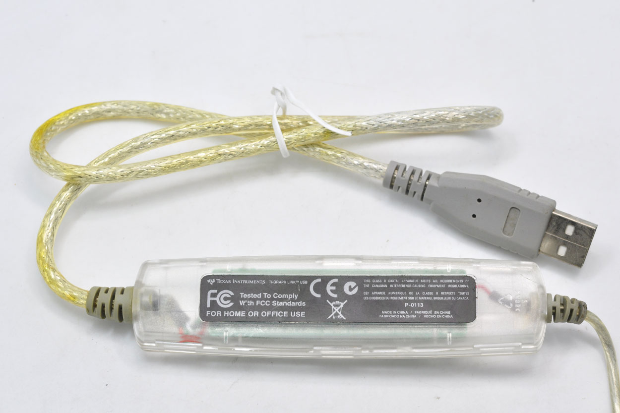 USB接口生锈成色垃圾较旧的TI GRAPH LINK USB P-0113 TUSB3410 数据线德州仪器TI 73 82 83 84 ...