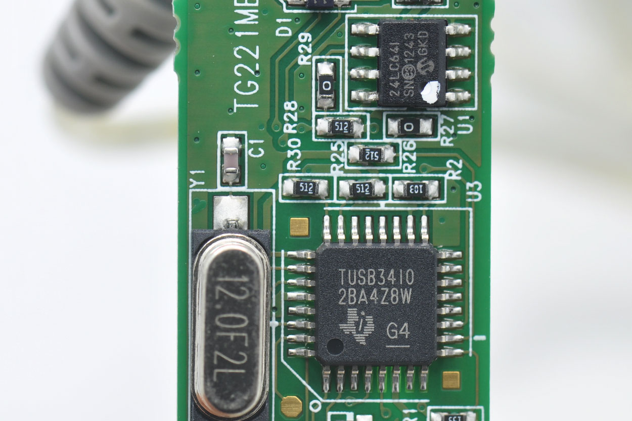 USB接口生锈成色垃圾较旧的TI GRAPH LINK USB P-0113 TUSB3410 数据线德州仪器TI 73 82 83 84 ...