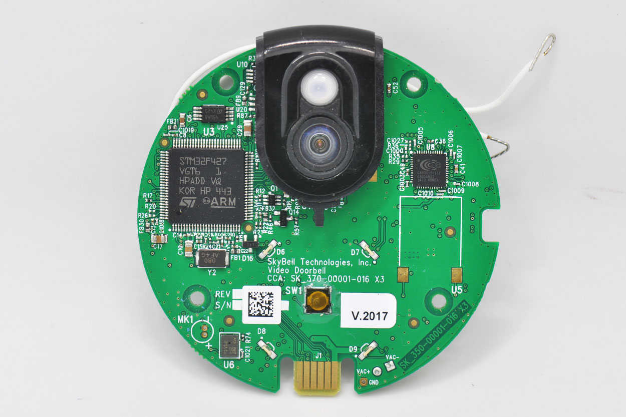 拆解个SkyBell-2.0 WIFI智能家居门铃无线门铃摄像头 Wi-Fi Video Doorbell Version 2.0 ...