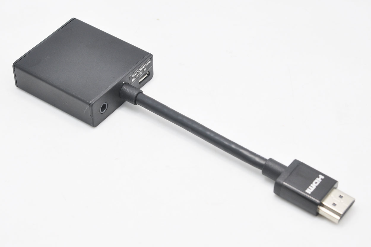 原装正品联想Lenovo Pro WiDi Adapter HDMI转VGA带音频转换线转换头03X7125 EP94Z1E芯片方案-青州小熊