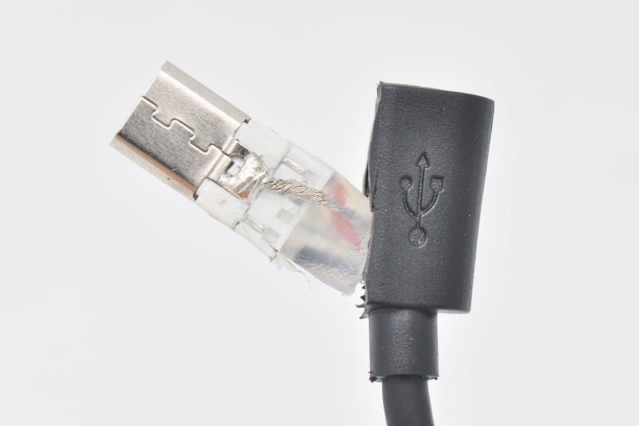 新到货USB-C Type-C to MicroUSB OTG线 USB DAC解码线 mojo Hugo Dji 大疆遥控器线 19厘米-青州小熊