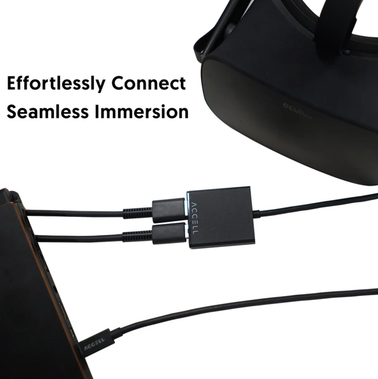 原装正品 2.5米长 ACCELL USB-C Oculus Rift HTC Vive Samsung Odyssey Plus HP ...