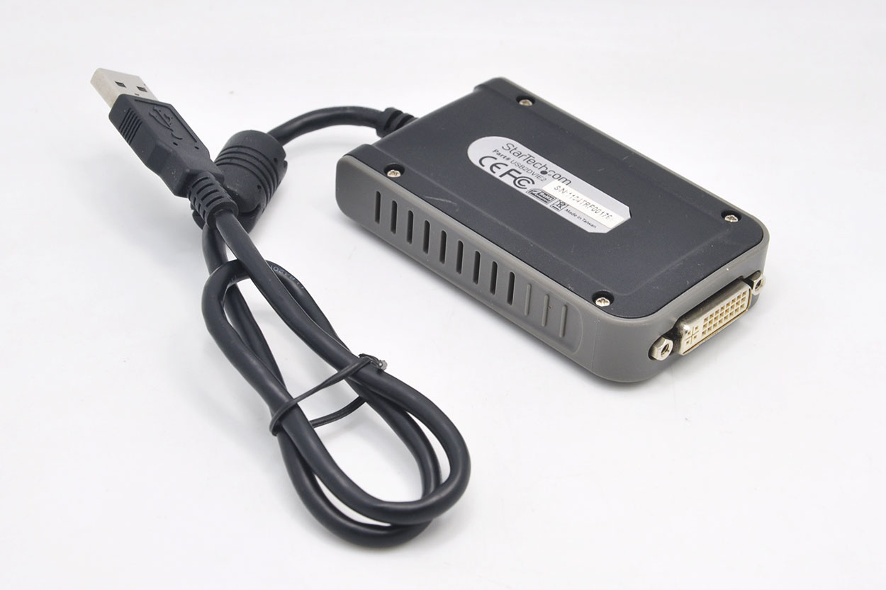 售完存档：Startech.com USB to DVI VGA多显示器外置USB显卡适配器 USB2DVIE2 多屏显示-青州小熊