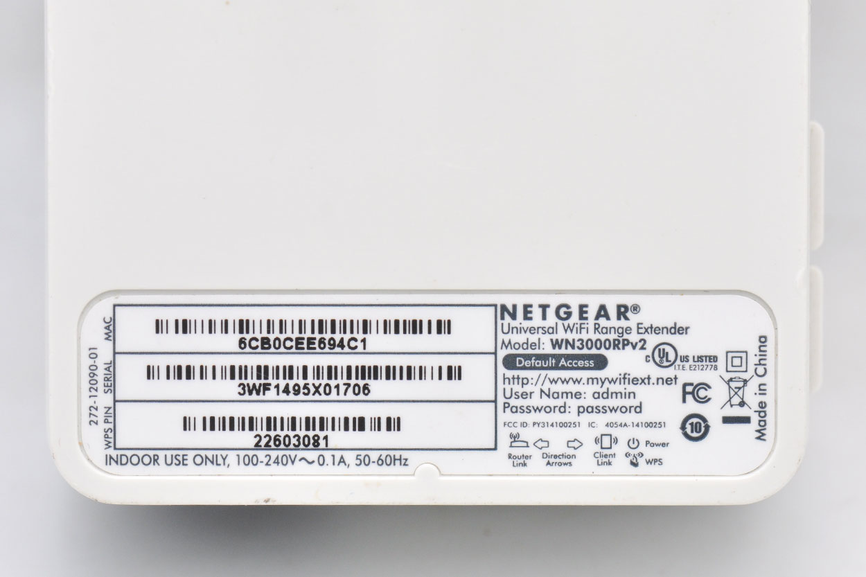网件NETGEAR WN3000RPV2 WIFI路由无线扩展增强放大接入器 中继信号放大扩展器-青州小熊