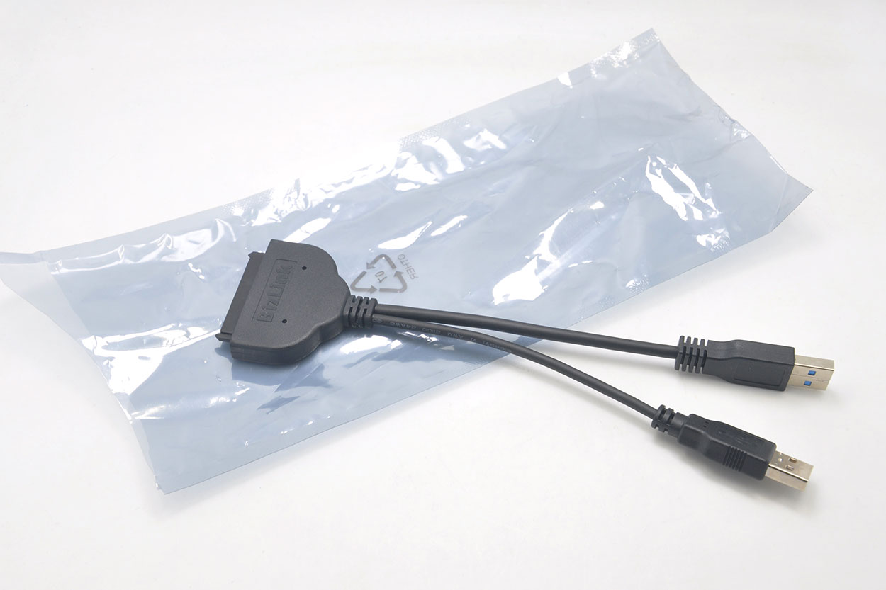 全新原装BizLink给INTEL代工USB3.0 TO SATA 固态硬盘笔记本SSD 2.5寸硬盘加强供电数据线/易驱线/转接线 ...