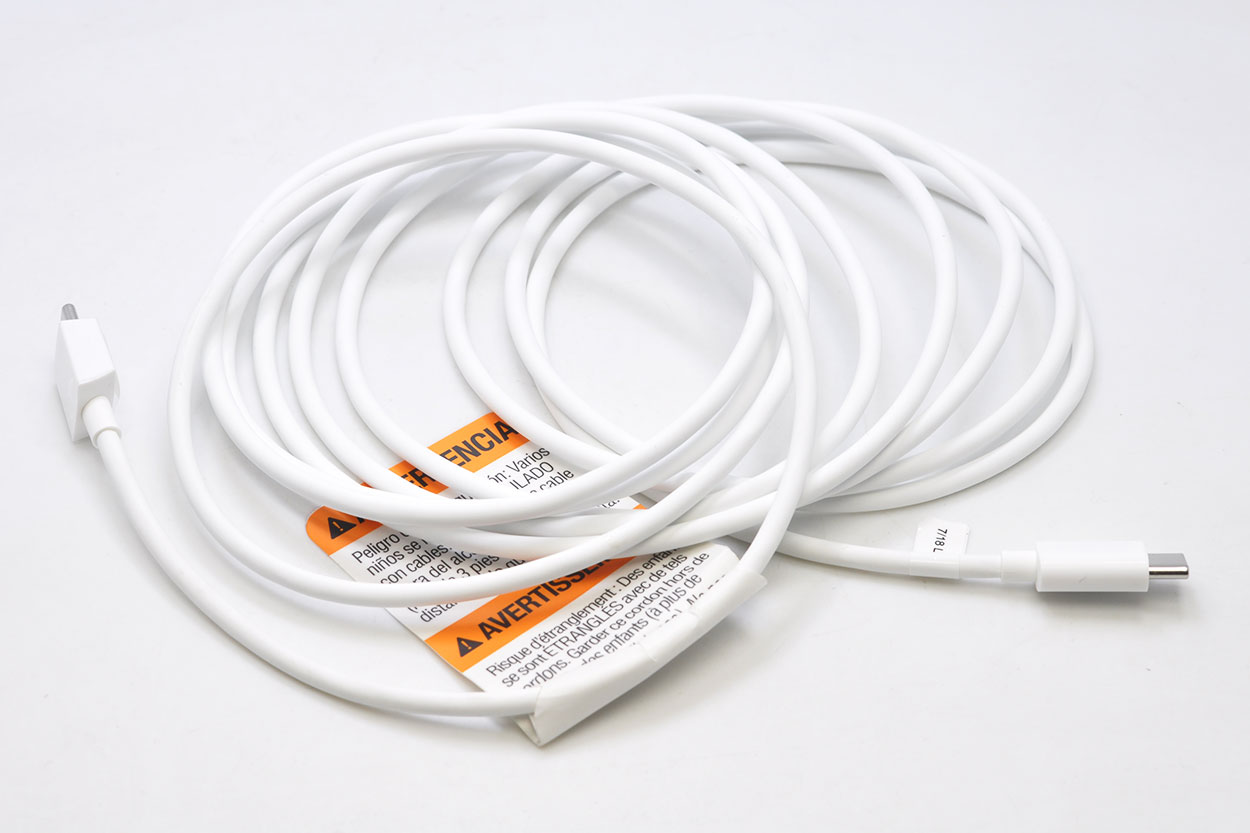 售完存档：原装正品谷歌Google Nest Cam IQ indoor camera Power Cable 3米长USB-C TO USB ...