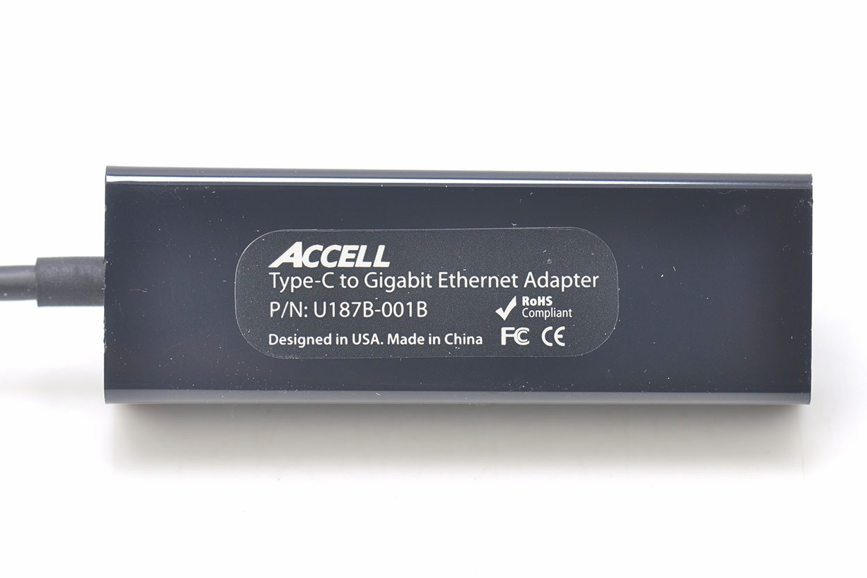 原装正品ACCELL USB-C to Gigabit Ethernet Adapter U187B-001B USB-C千M 1000M ...