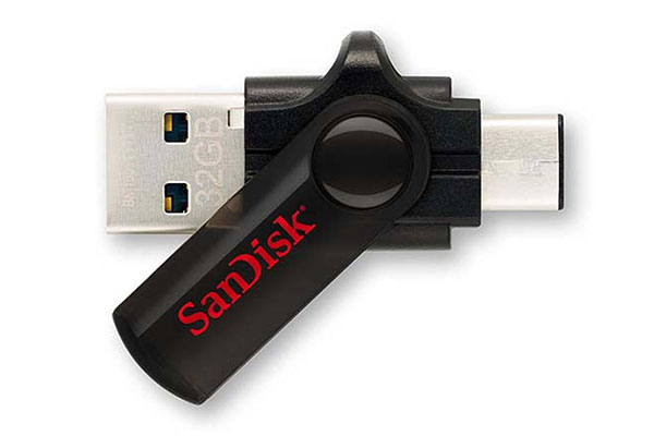 全新无容量的原装正品SanDisk USB3.0 USB-C双接口TF卡空白U盘 手机电脑两用 OTG双接口空白U盘USB3.0-CRW-青州小熊