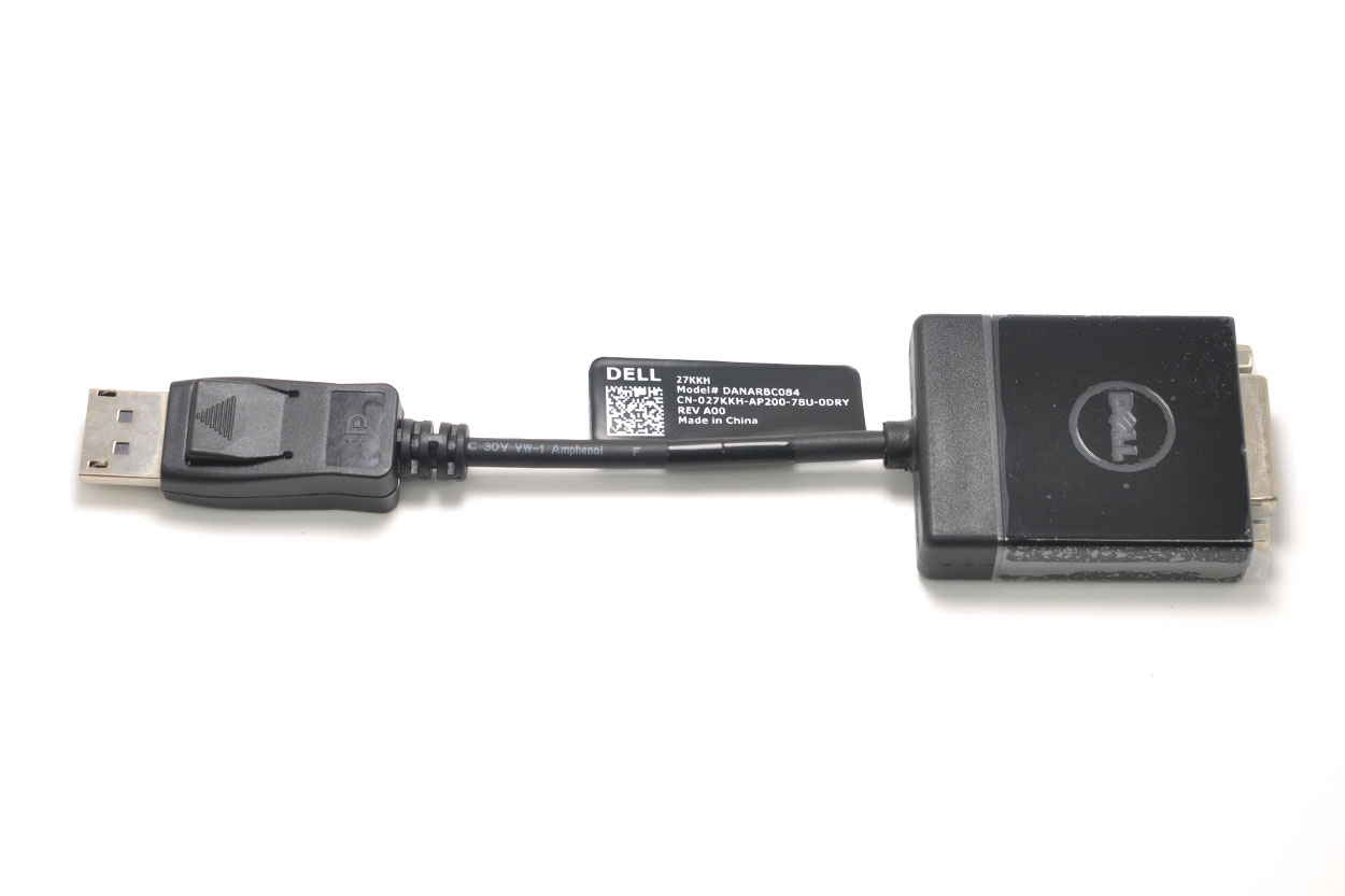 新到货全新DELL原装DP转DVI转接线DisplayPort TO DVI显示器 显卡转换线0KKMYD 027KKH 064XF6 ...