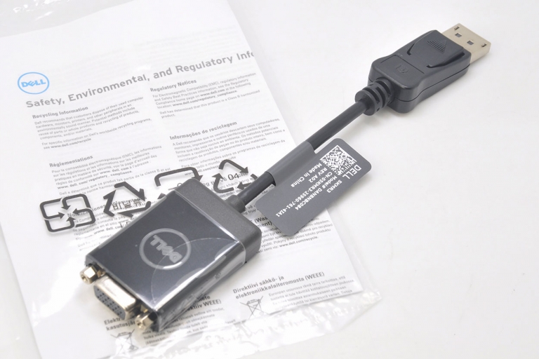 全新原装正品戴尔Dell DP转VGA主动式三屏转换线DisplayPort to VGA Adapter Cable 05KMR3 ...