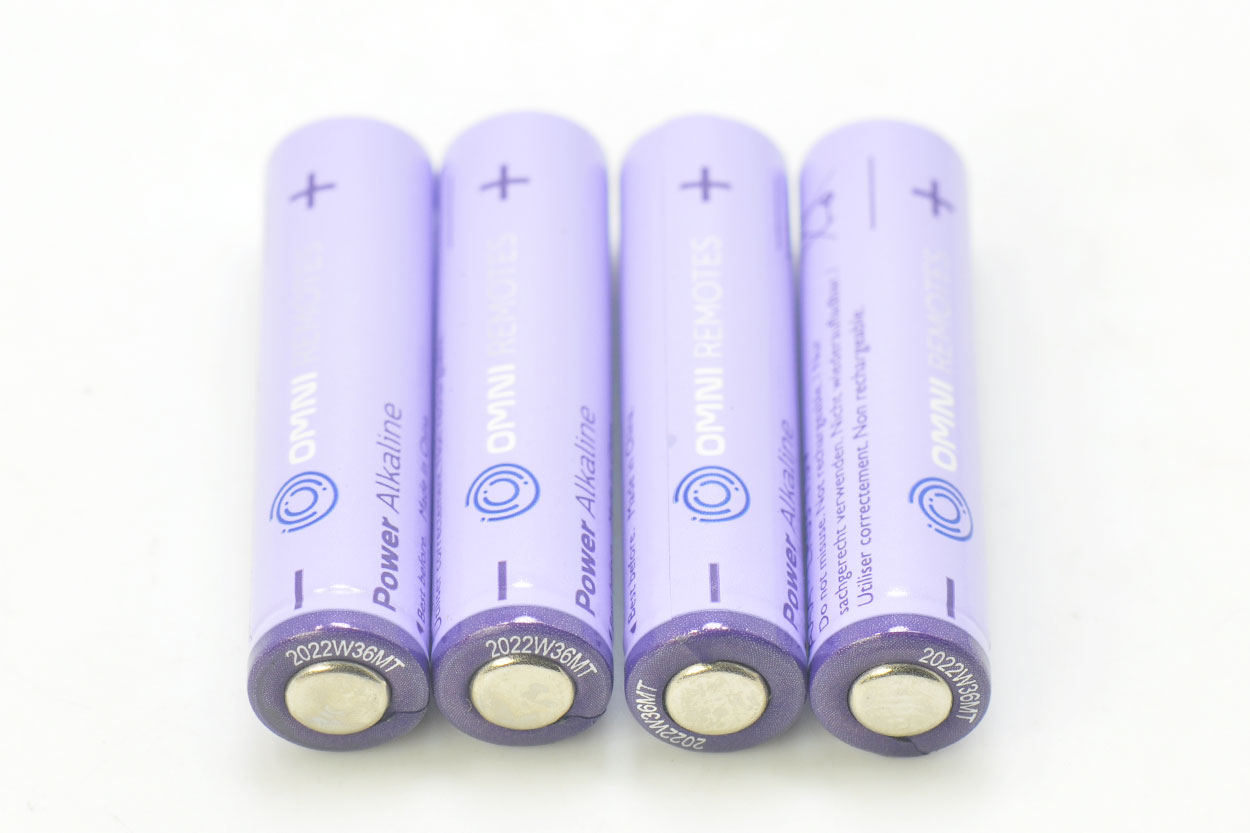 欧姆尼 7号七号碱性电池七号 非充电电池 遥控器电池Omni Remotes Power Alkaline AAA LR03 1.5V 四个一 ...