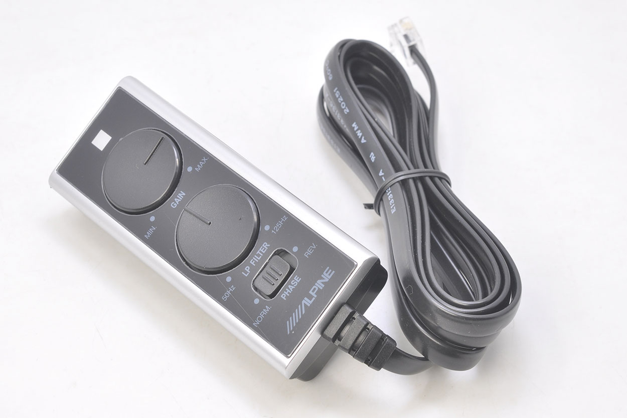 原装阿尔派AlPINE SWE-815 低音炮 电平 相位 低通频率有线遥控器 手柄线控 兼容 SWE-1080 PWE-T0800C SWE ...