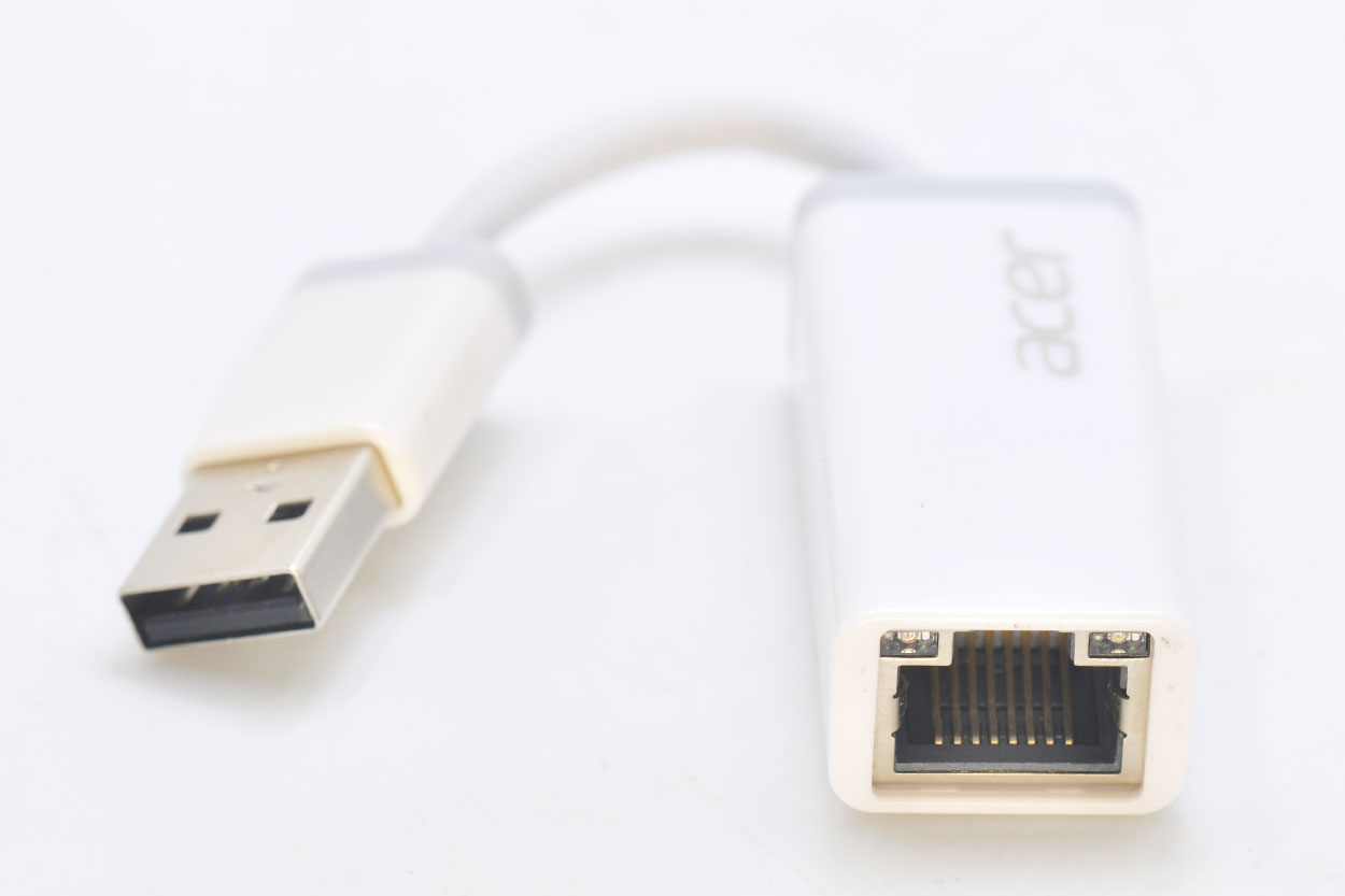 全新散装宏基Acer USB To Ethernet (RJ45) Adapter USB2.0以太网卡转换器 100M有线网卡ACB541 ...