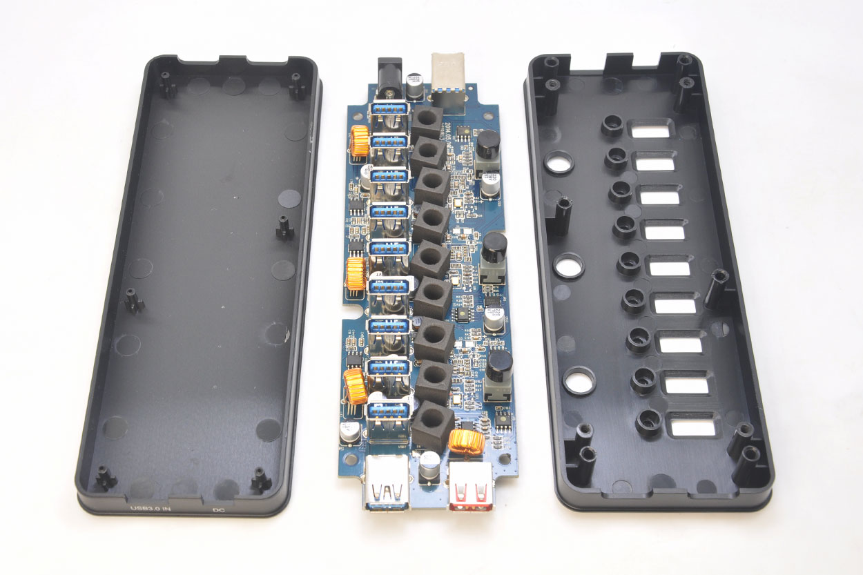 全新iHarbort USB 3.0 10 Port Hub 集线器 10口USB 3.0 HUB 12V4A电源独立供电HUB VIA ...