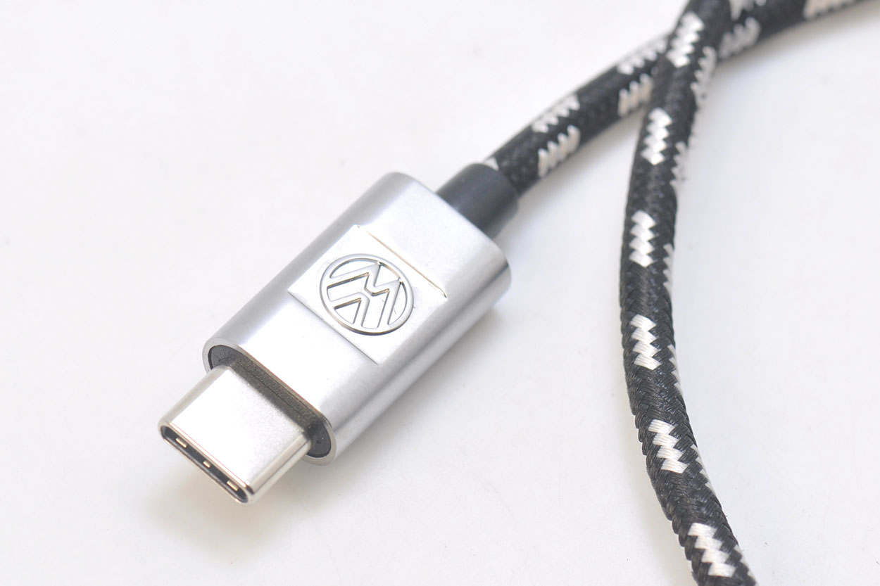 原装Volkswagen大众汽车USB-C to Micro USB 金属弯头 编织网 OTG线 USB DAC解码线 遥控器线 ...