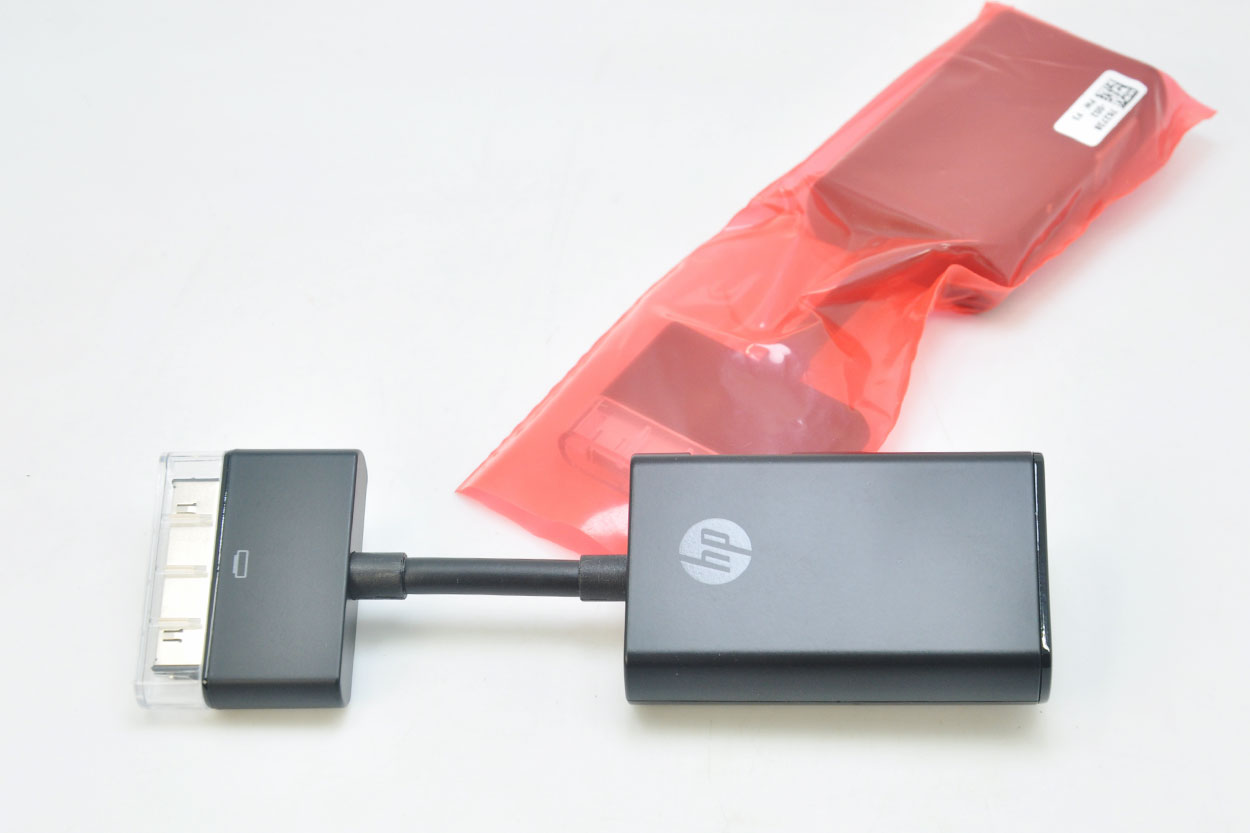 全新原装惠普HP EliteBook 侧插式VGA+网口扩展转换线 Dock Connector to Ethernet and VGA ...
