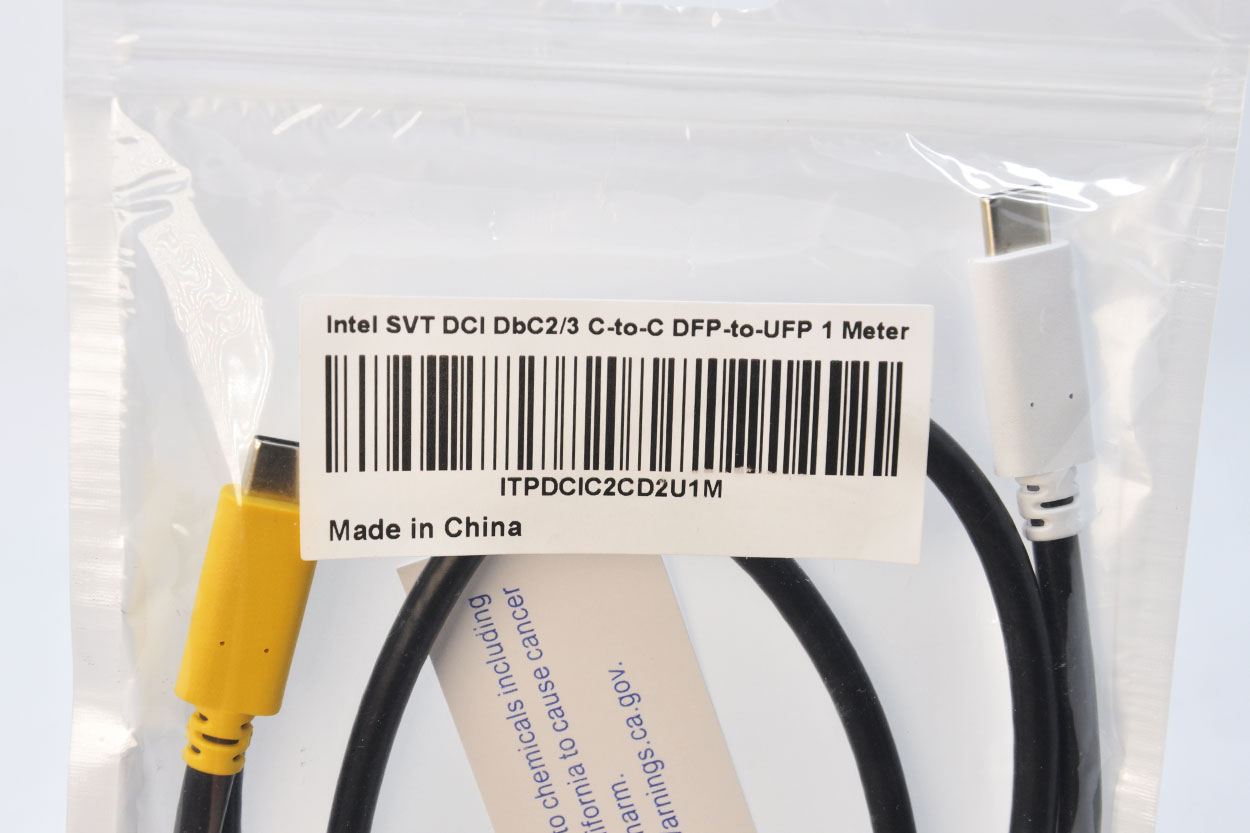 原装正品英特尔 INTEL SVT DCI DbC2/3 C TO C DFP TO UFP 1 米调试电缆 ITPDCIC2CD2U1M ...