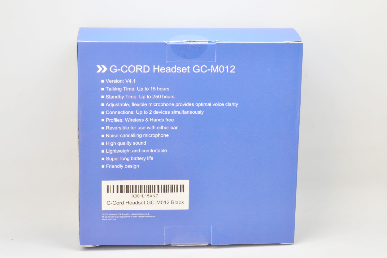 新到货全新盒装G-Cord Bluetooth 4.1 GC-M012蓝牙单边耳麦Skype VoIP 卡车司机 呼叫中心带静音开关 高灵敏度 ...