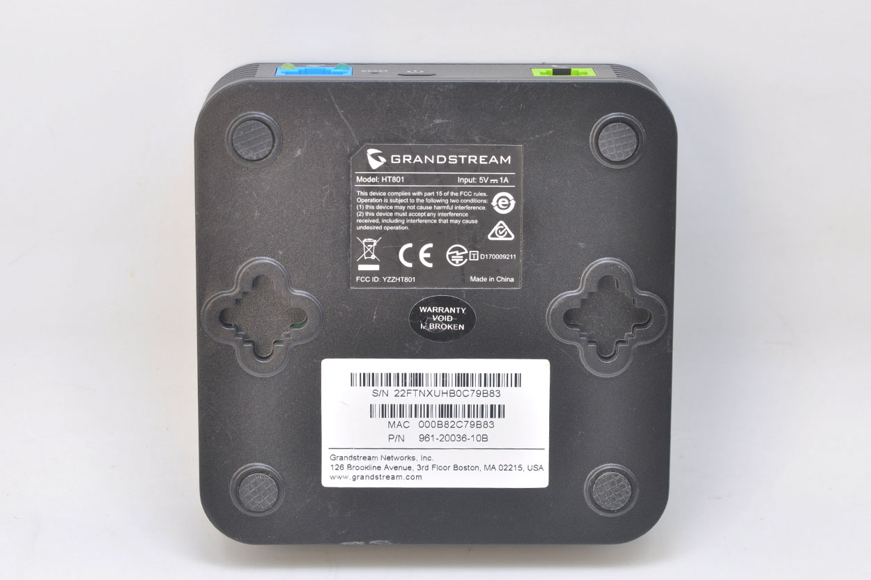 售完存档：二手原装Grandstream SONIC HT801单线路模拟电话网关 VOIP语音网关网络电话交换机网关SIP组网Single ...