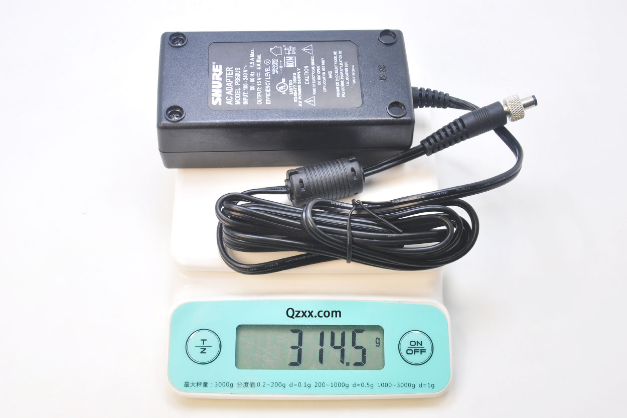 售完存档：原装正品舒尔SHURE PS60US in-line 15V4A电源兼容PS45US适用于UA844US UA844SWB宽带超高频 ...