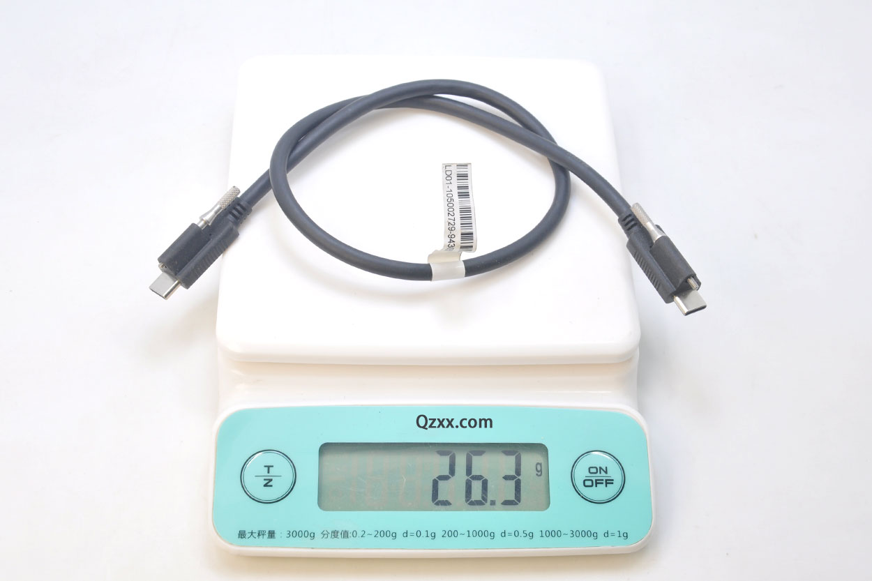 售完存档：50厘米 USB3.1 Type-C双头公对公数据线带锁螺丝 USB-C TO USB-C公对公Gen2/10G数据线 98K8 ...