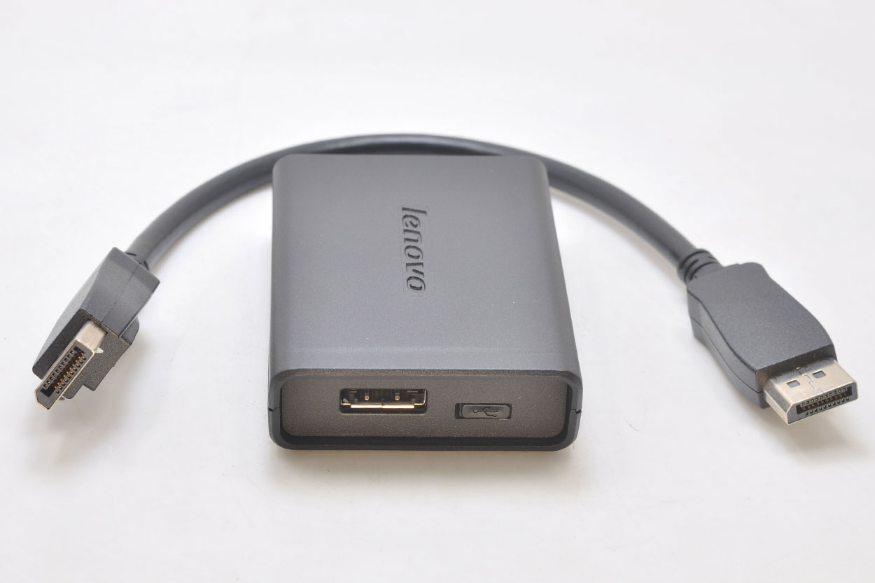 原装全新联想Lenovo DisplayPort to Dual DisplayPort Adapter dp一分二 HUB 03T6632 ...