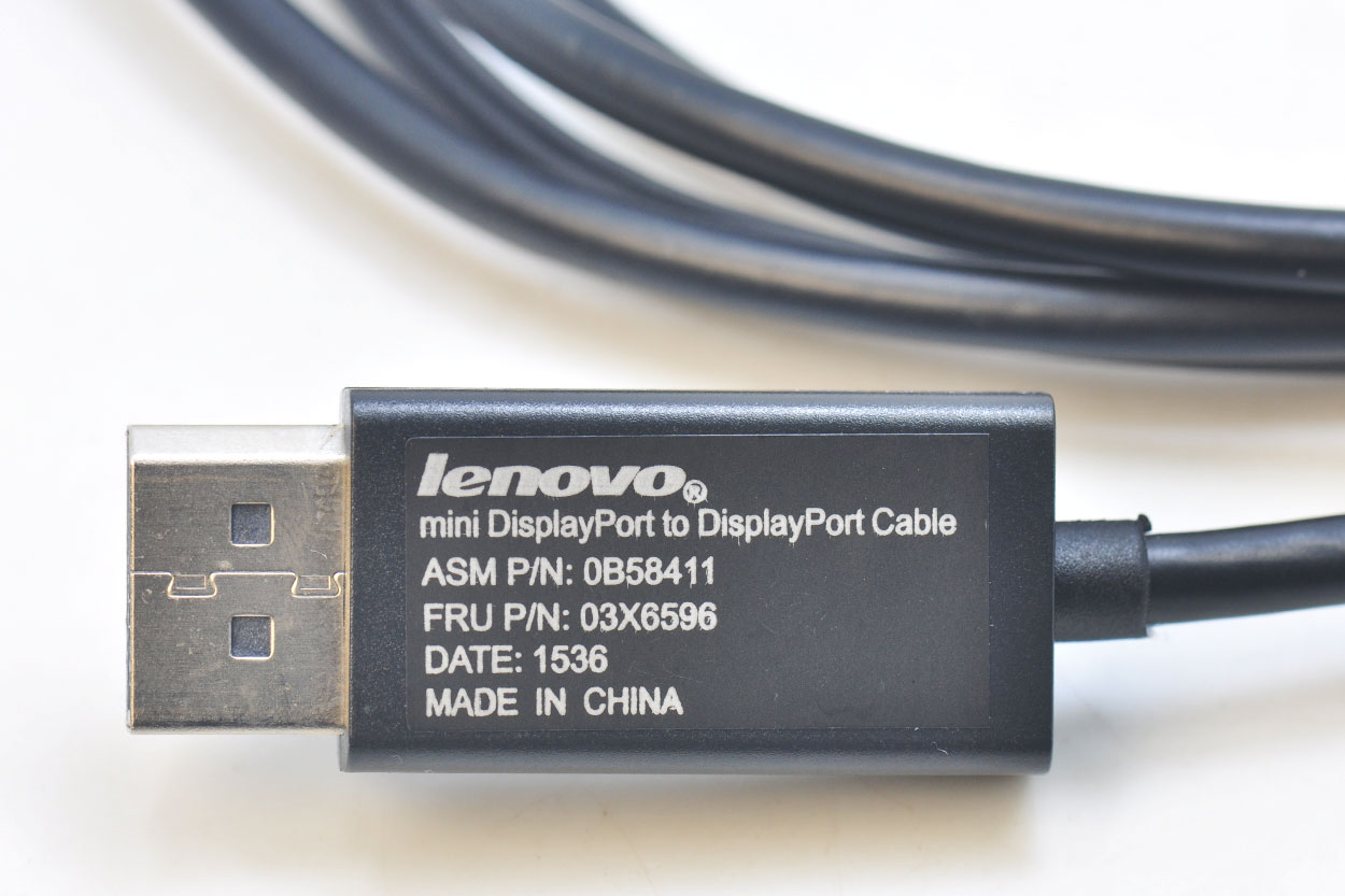 2米长全新原装联想Lenovo ThinkPad笔记本电脑MiniDP转DP 显示器线03X6596 mini DisplayPort to ...