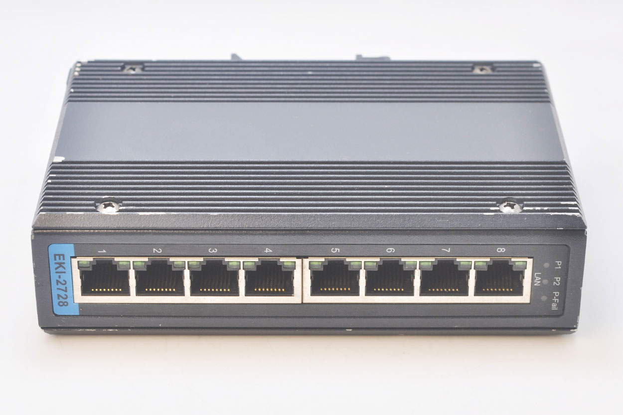 新到货二手原装 研华advantech EKI-2728 8端口全千兆非网管型工业以太网交换机-青州小熊