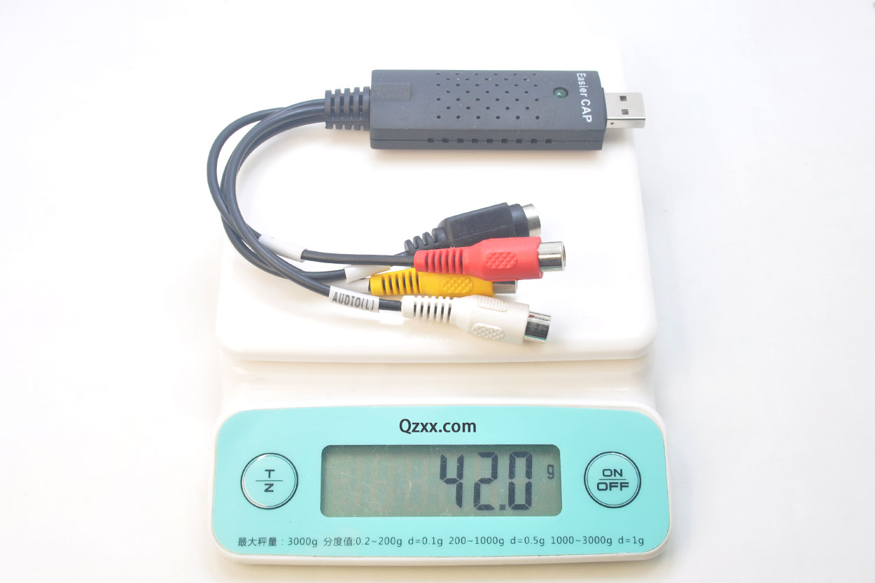 USB视频采集卡 监控视频采集卡 EasierCAP 一路采集卡 MS2160 老录像机摄像机DV采集到电脑-青州小熊