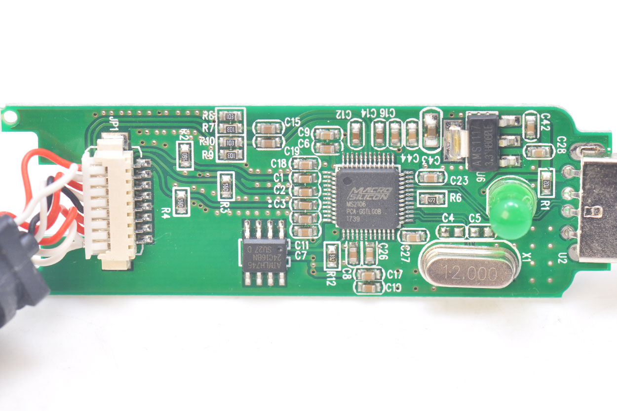 USB视频采集卡 监控视频采集卡 EasierCAP 一路采集卡 MS2160 老录像机摄像机DV采集到电脑-青州小熊