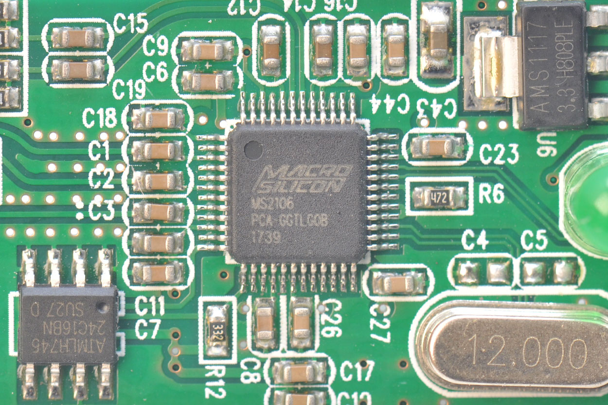 USB视频采集卡 监控视频采集卡 EasierCAP 一路采集卡 MS2160 老录像机摄像机DV采集到电脑-青州小熊