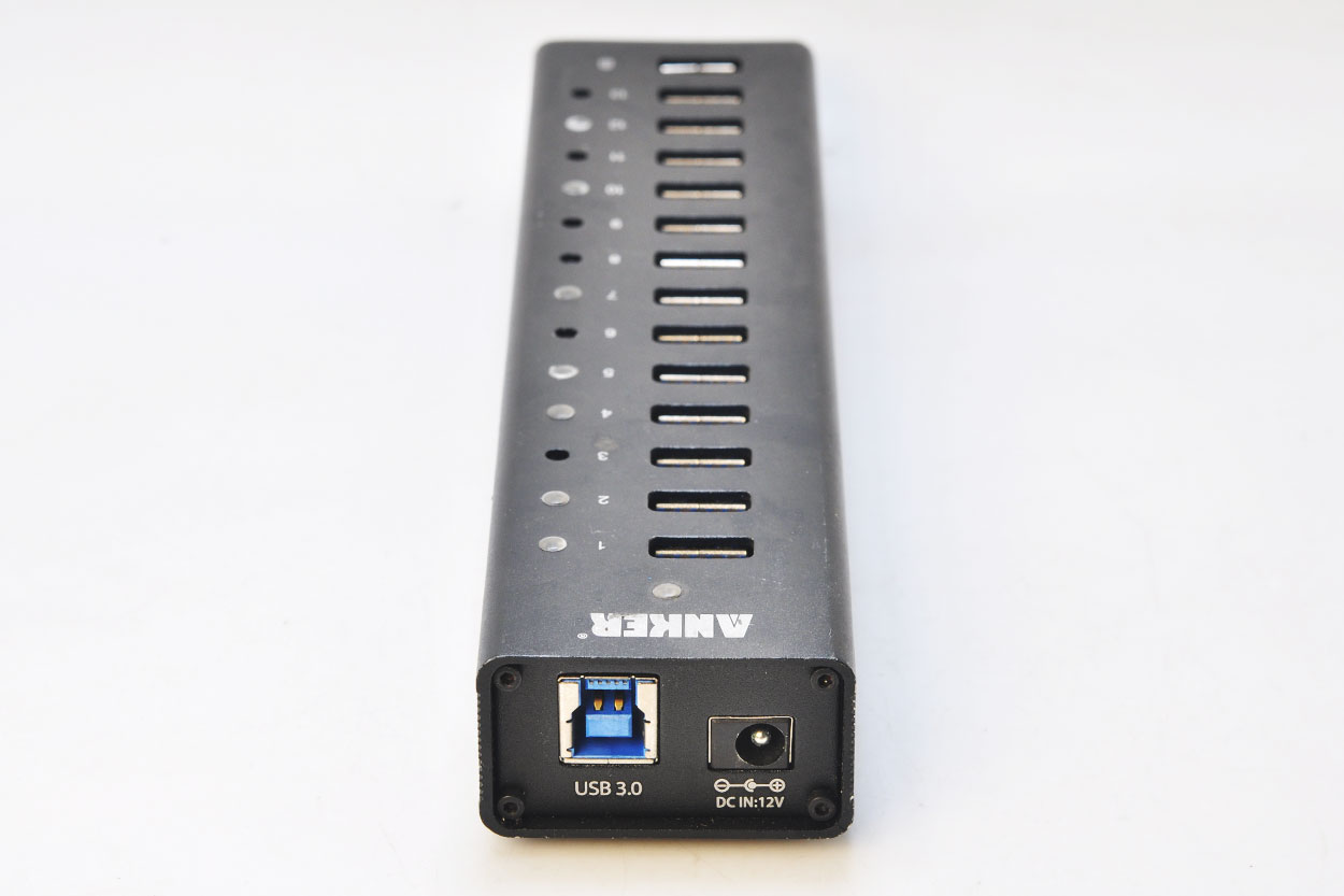 售完存档：ANKER铝制外壳13口 USB3.0 集线器 5V 2.1A智能充电端口 VIA VL812-Q7芯片组 AK-68ANHUB ...