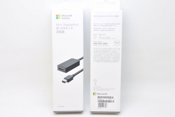 全新盒装微软Microsoft Surface Mini DisplayPort TO HDMI 2.0 4K60Hz 高清适配器 雷电2转 ...
