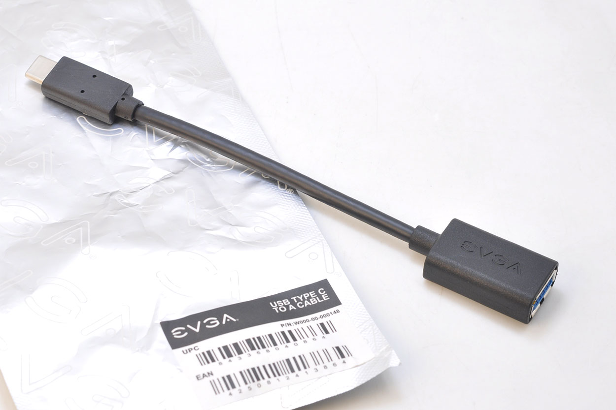 艾维克EVGA Type-C USB-C TO OTG 转换线 USB-C TO USB 3.1转换器 雷电3转普通USB接口W000-00 ...