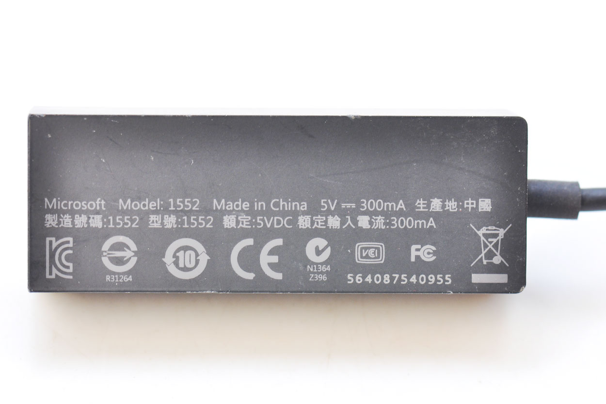 售完存档：二手原装微软Microsoft Surface 1552 100M 有线USB2.0 网卡USB转RJ45 RTL8152 支持网络 ...
