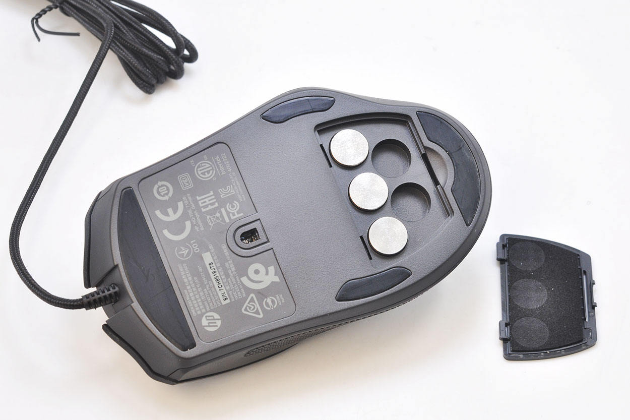 原装正品惠普HP暗影精灵OMEN 600 1KF75AA游戏办公鼠标 人体工学Mouse PWM3360 欧姆龙蓝点微动924121-001-青州小熊