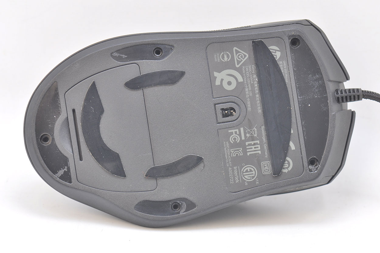 原装正品惠普HP暗影精灵OMEN 600 1KF75AA游戏办公鼠标 人体工学Mouse PWM3360 欧姆龙蓝点微动924121-001-青州小熊