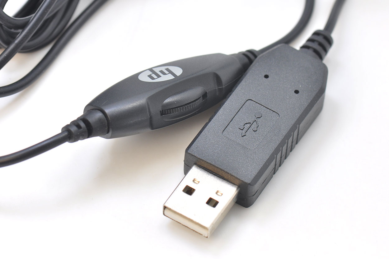 新到货惠普HP Stereo USB Headset T1A67AA头戴式立体声有线耳机 电话客服话务员耳机 840340-001 PH ...