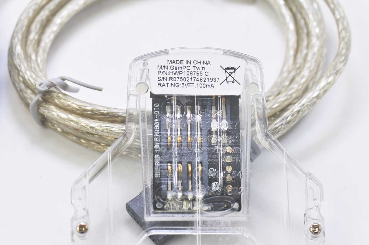 金雅拓Gemalto Gempc PC Twin USB HWP108765C IC卡芯片卡加油卡通信卡读卡器 CT30-青州小熊