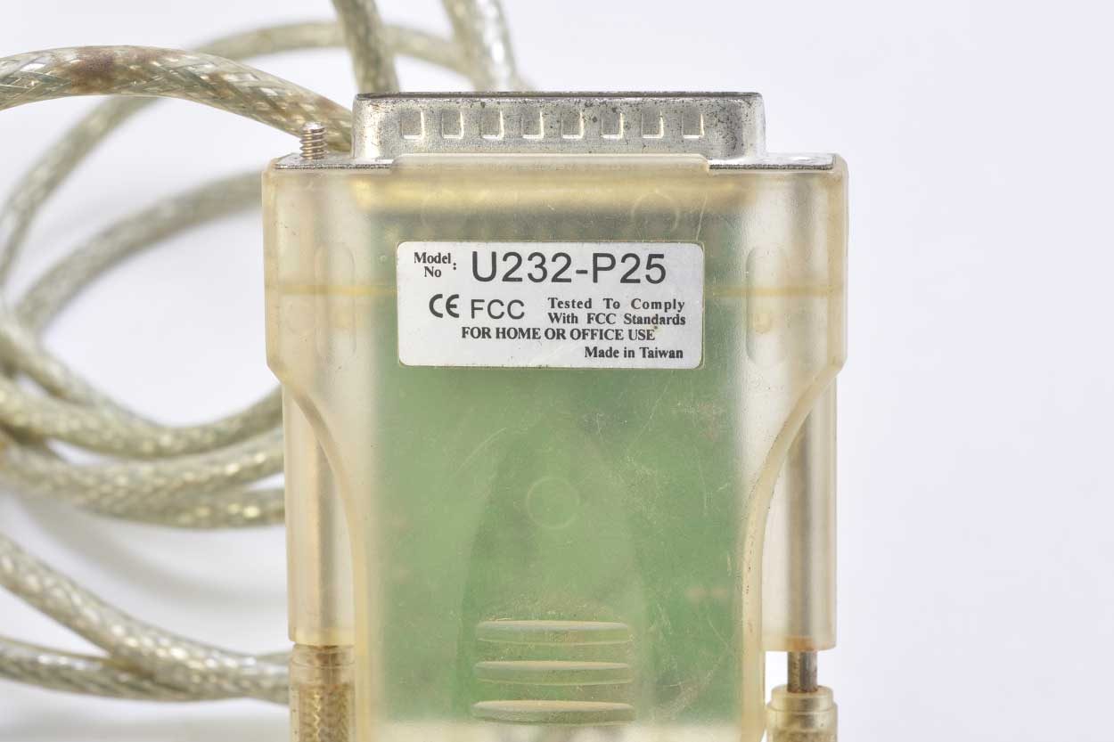 1.8米长台湾MCT U232-P25 DB25串行适配器USB SERIAL RS-232 工控25针COM串口公头线-青州小熊