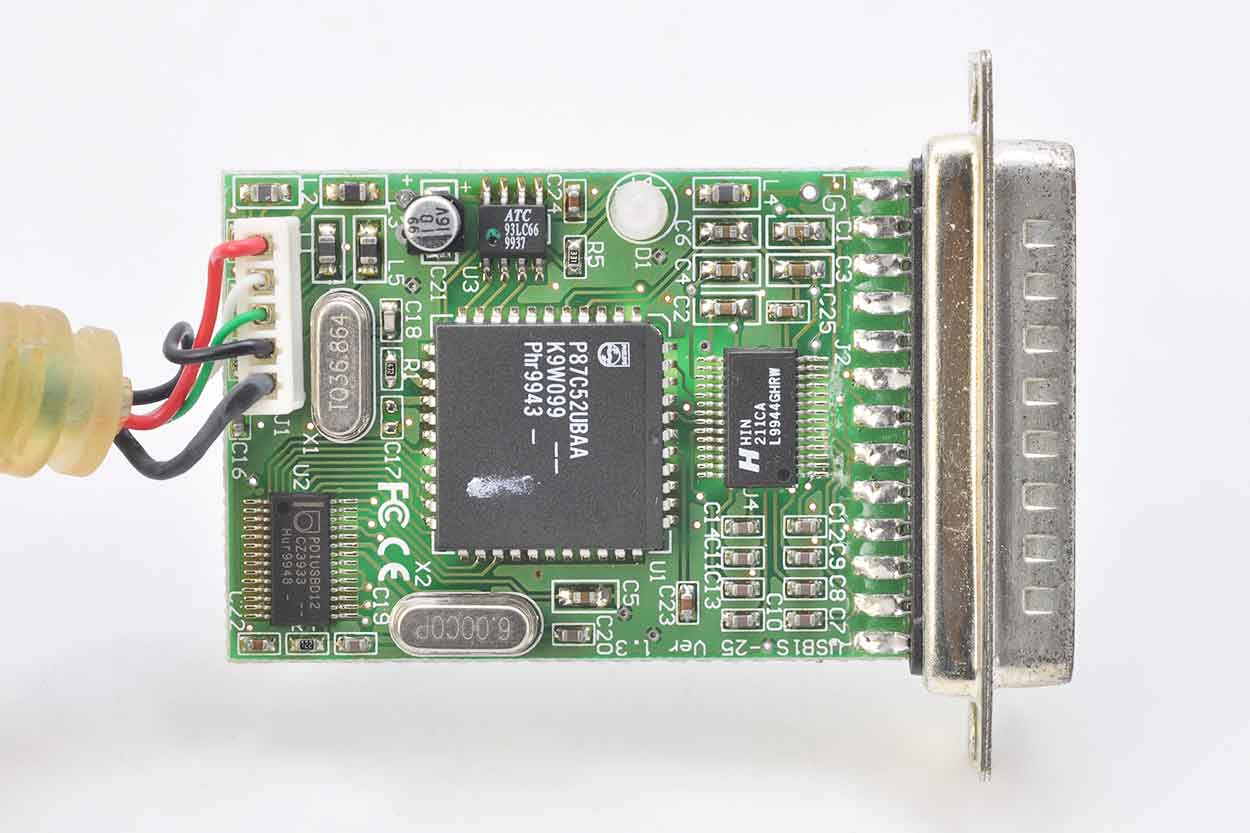 1.8米长台湾MCT U232-P25 DB25串行适配器USB SERIAL RS-232 工控25针COM串口公头线-青州小熊