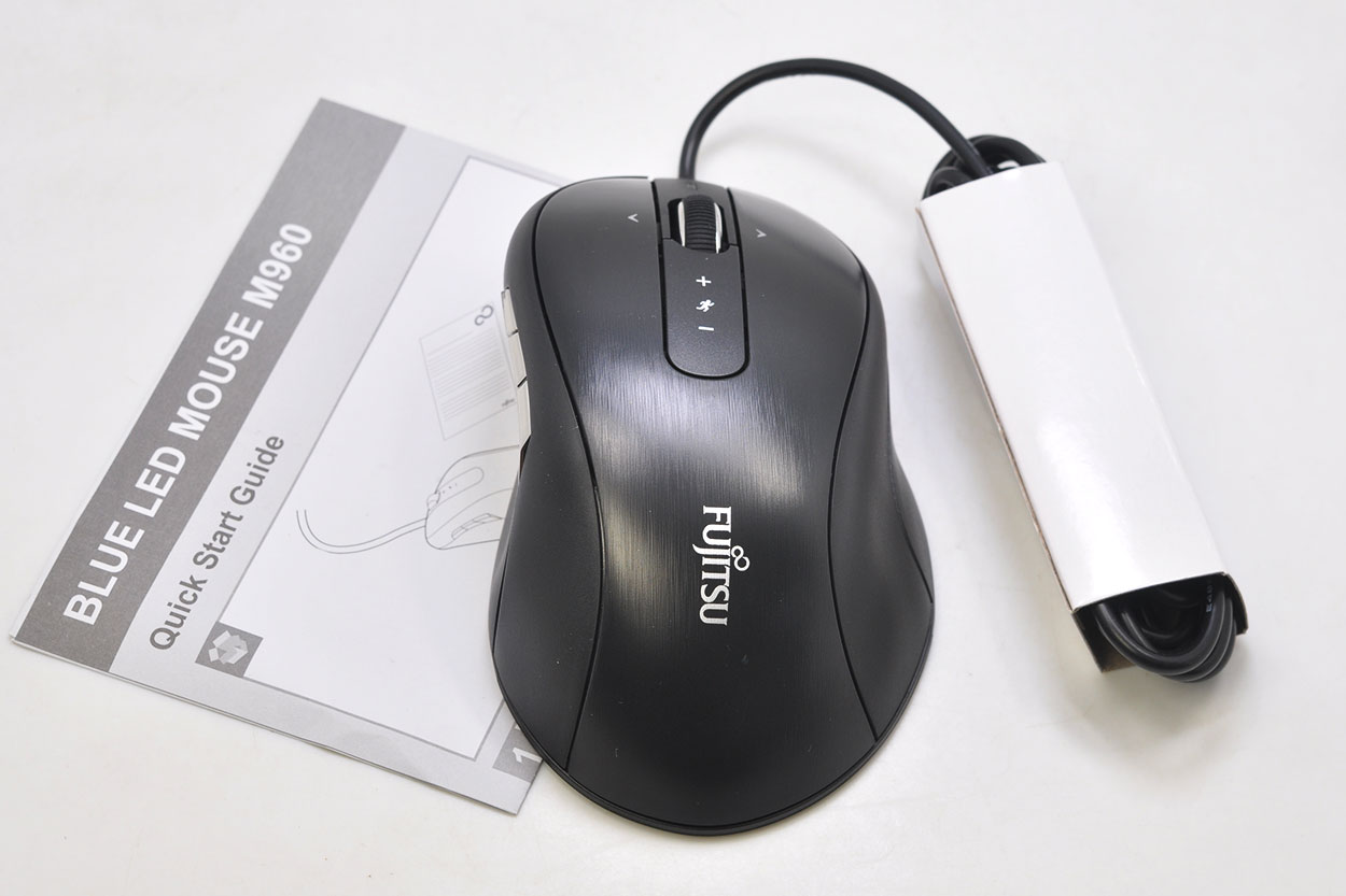 原装正品富士通FUJITSU BLUE LED MOUSE M960 蓝色光学 USB 10键 2000 DPI 办公学习游戏笔记本台式机鼠标 ...