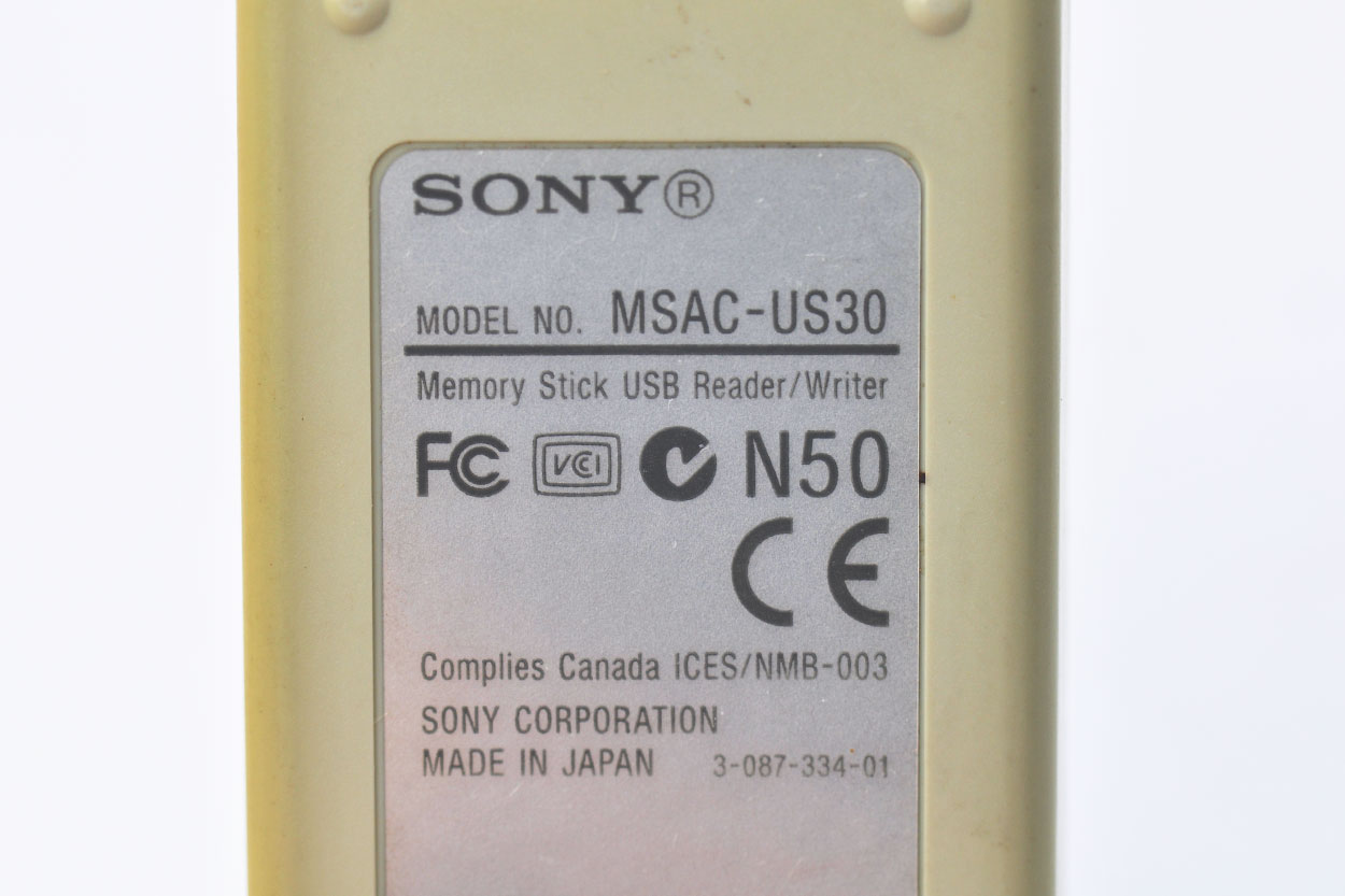 售完存档：收藏品索尼SONY MSAC-US30 长短记忆棒® USB2.0读卡器带MagicGate版权保护 Memory Stick ...